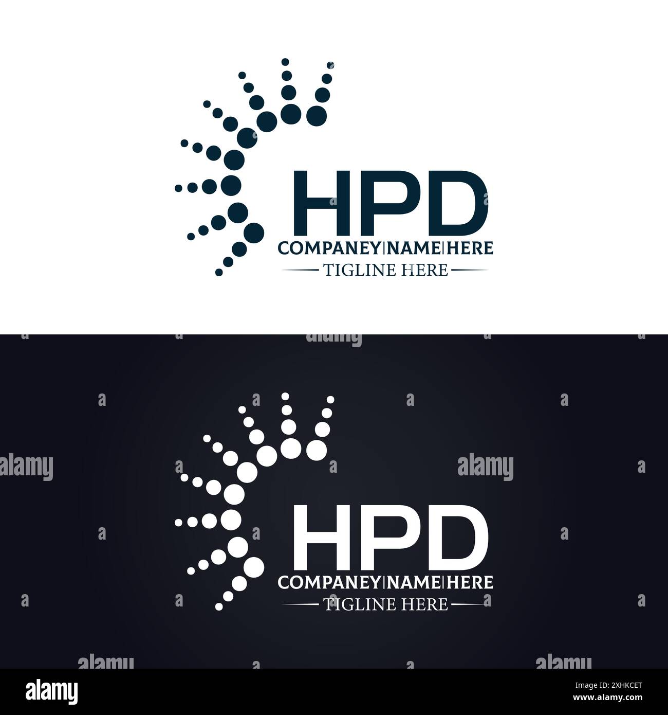 HPD logo. H P D design. White HPD letter. HPD, H P D letter logo design ...