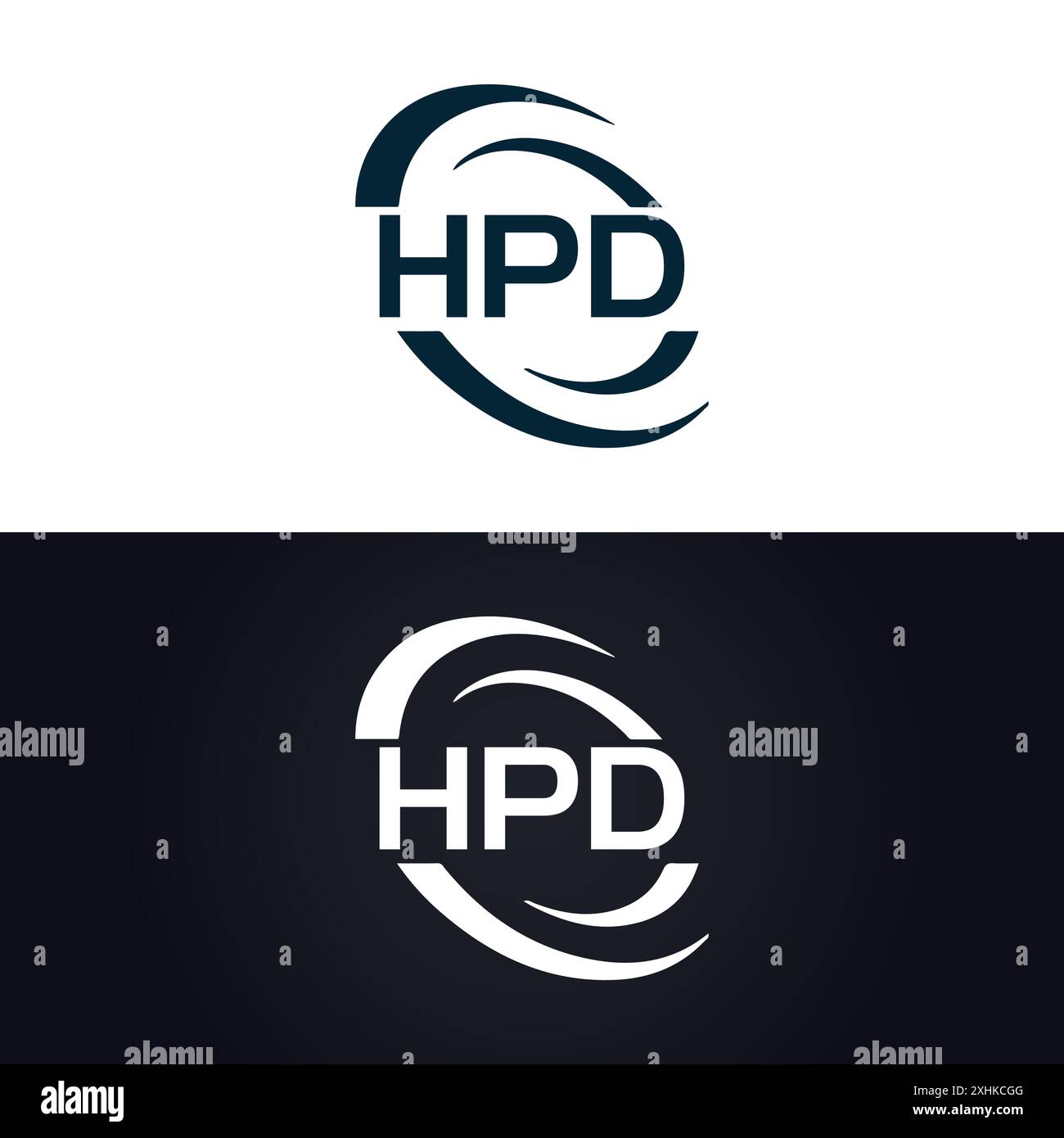 HPD logo. H P D design. White HPD letter. HPD, H P D letter logo design ...