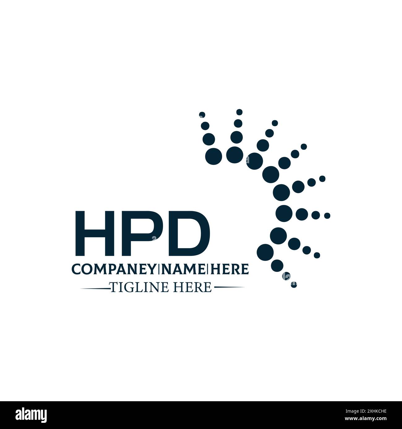 HPD logo. H P D design. White HPD letter. HPD, H P D letter logo design ...
