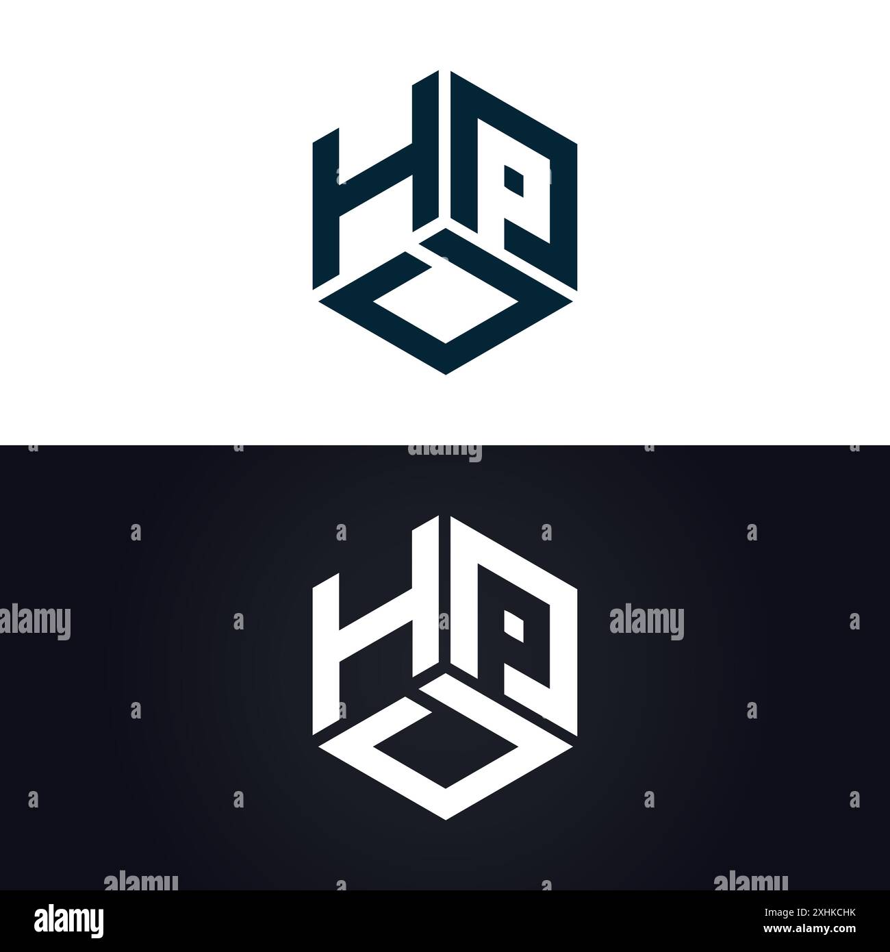 HPD logo. H P D design. White HPD letter. HPD, H P D letter logo design ...
