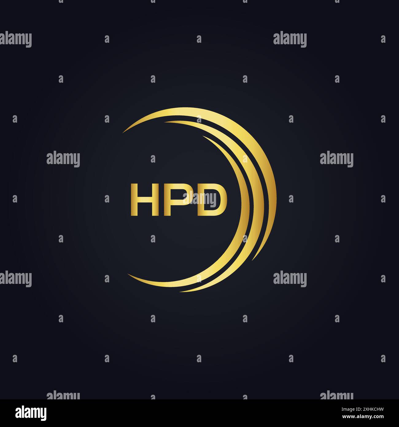 HPD logo. H P D design. White HPD letter. HPD, H P D letter logo design ...