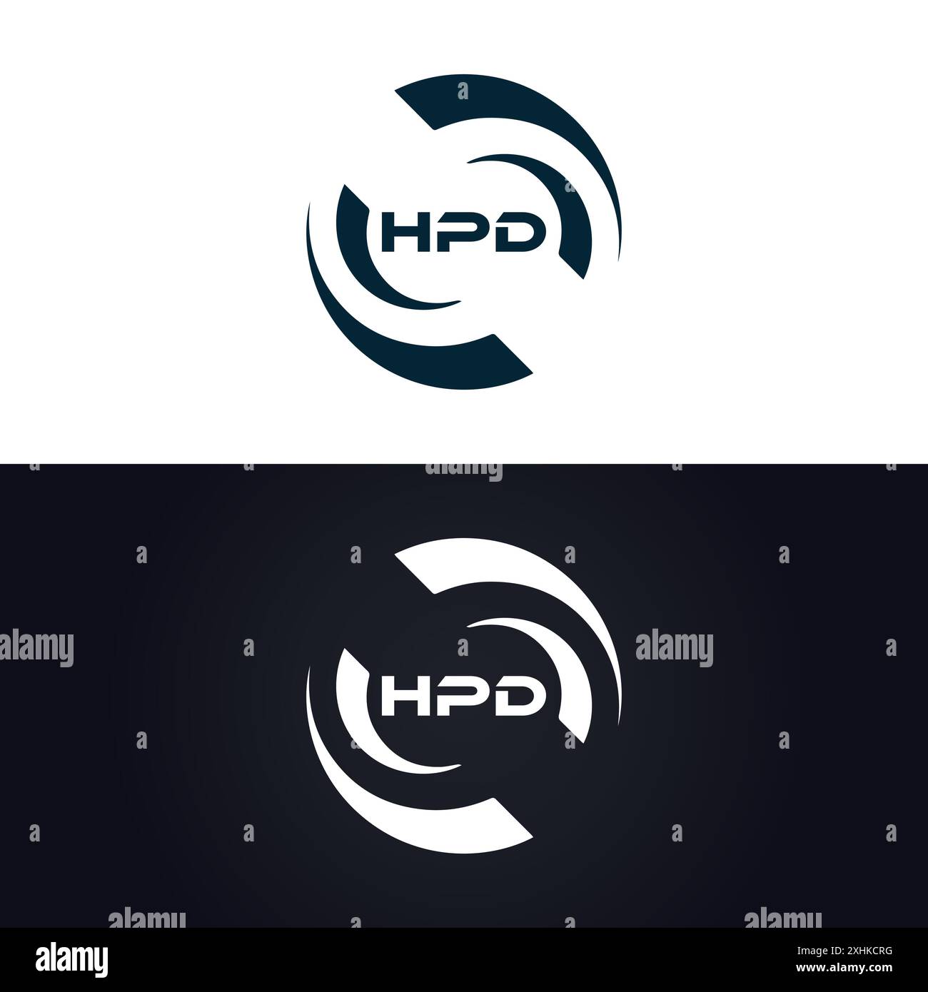 HPD logo. H P D design. White HPD letter. HPD, H P D letter logo design ...
