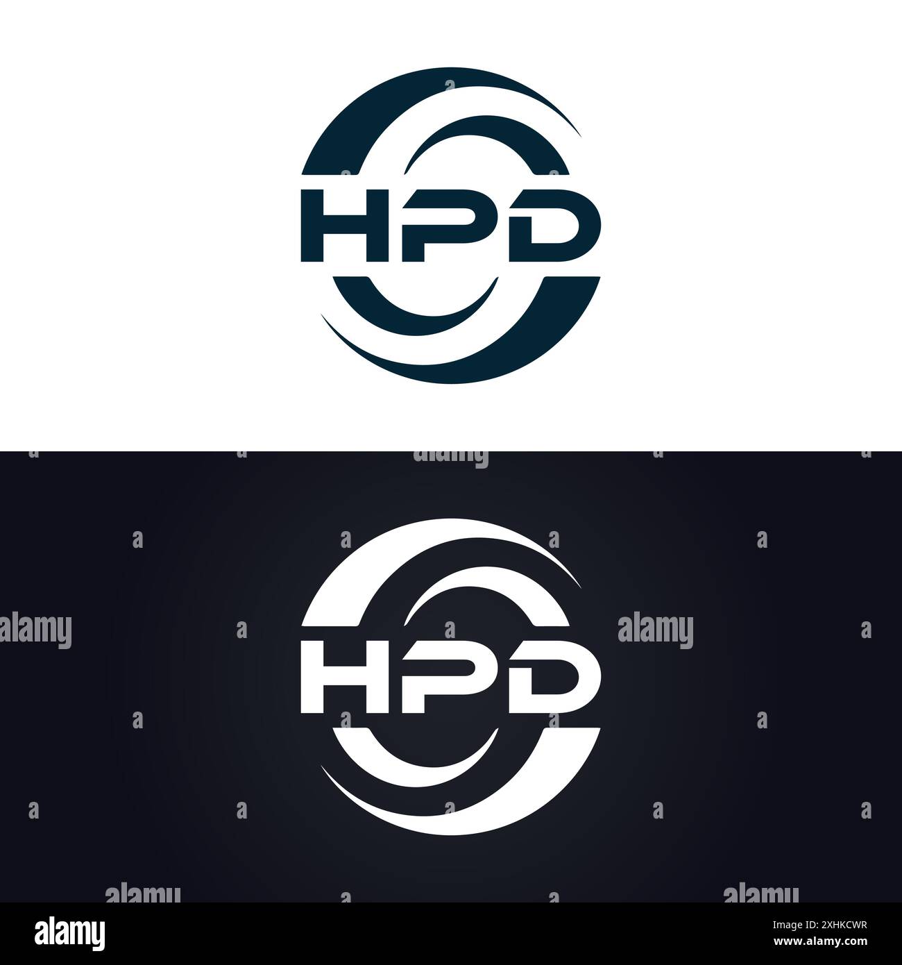 HPD logo. H P D design. White HPD letter. HPD, H P D letter logo design ...