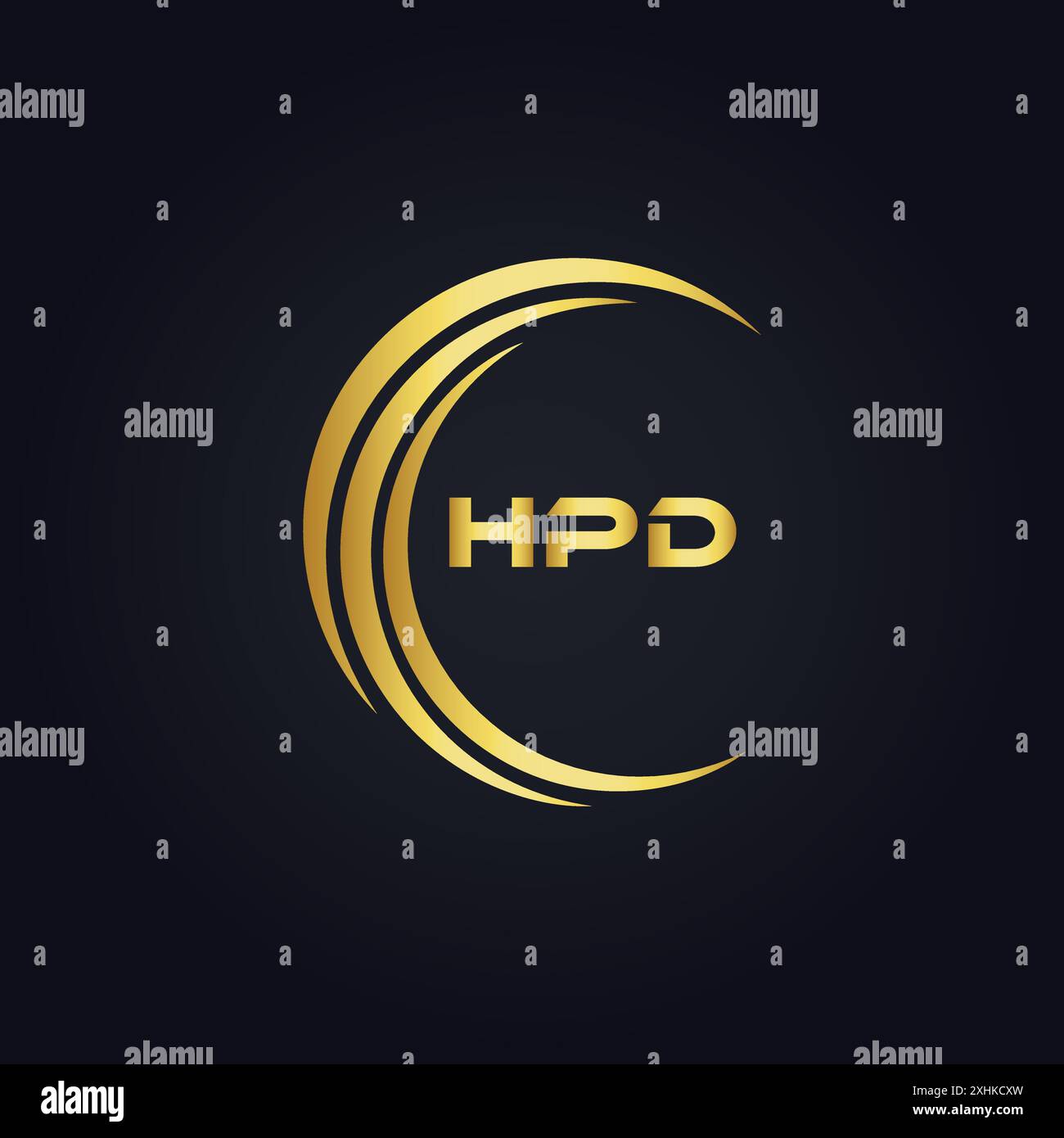 HPD logo. H P D design. White HPD letter. HPD, H P D letter logo design ...