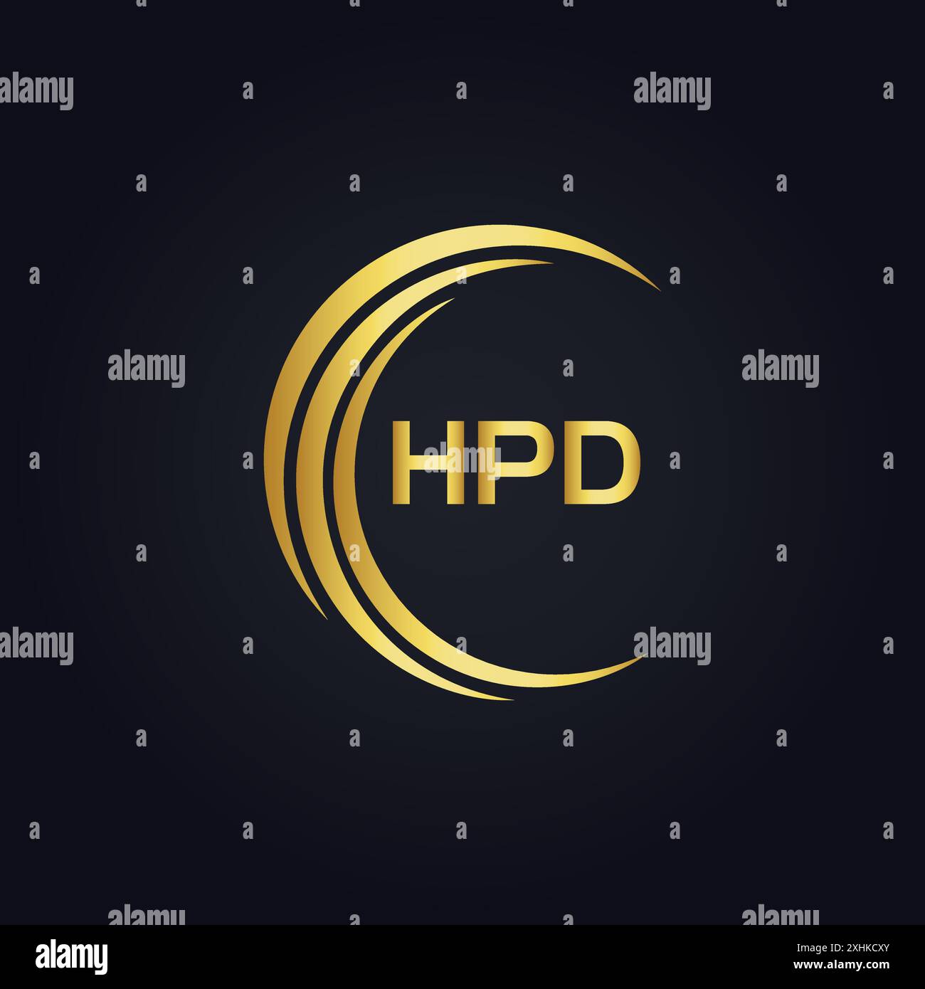 HPD logo. H P D design. White HPD letter. HPD, H P D letter logo design ...