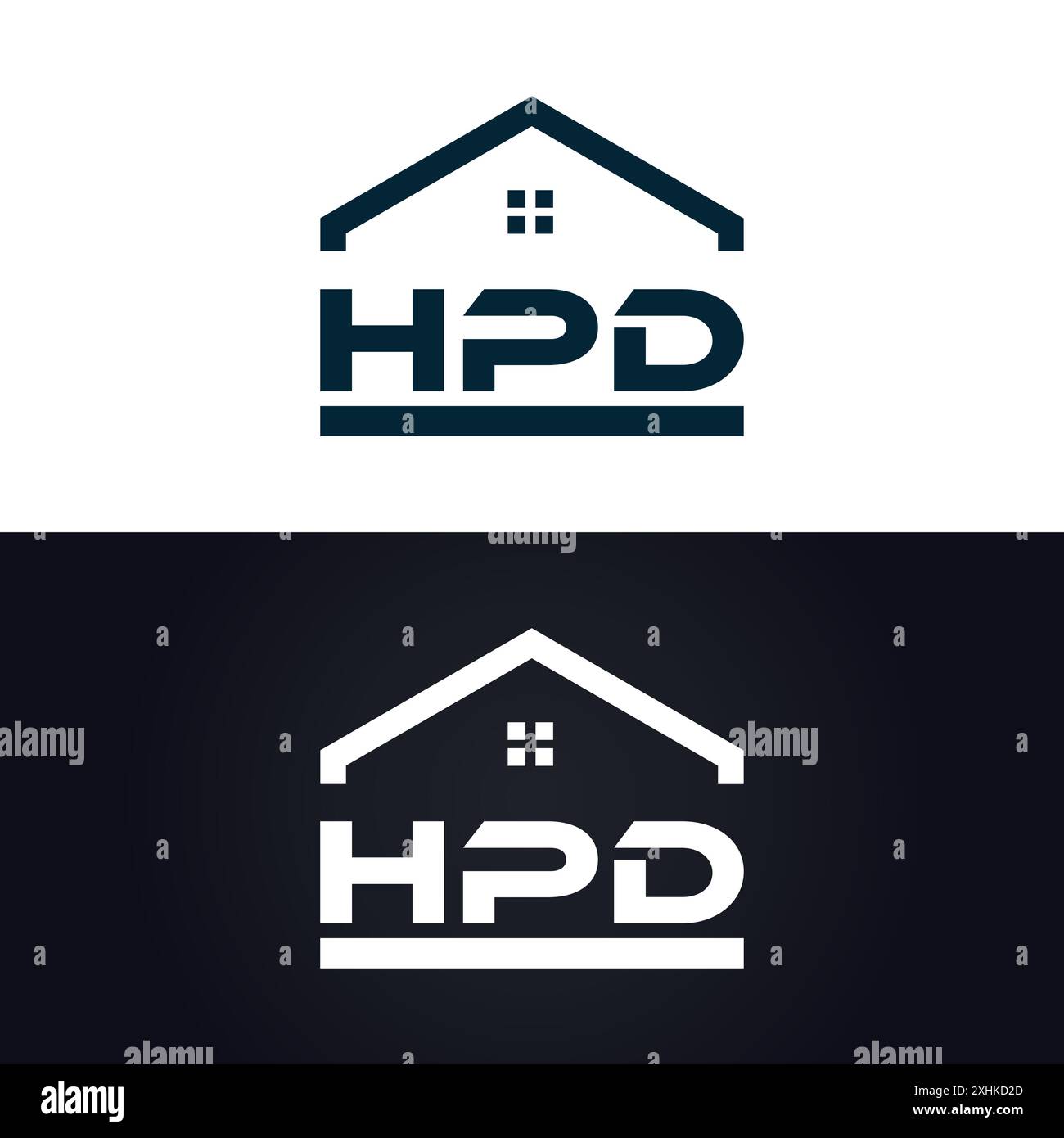 HPD logo. H P D design. White HPD letter. HPD, H P D letter logo design ...