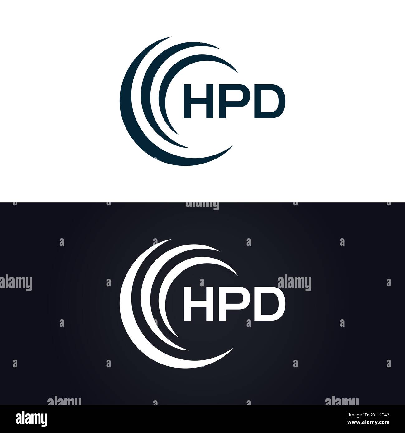 HPD logo. H P D design. White HPD letter. HPD, H P D letter logo design ...