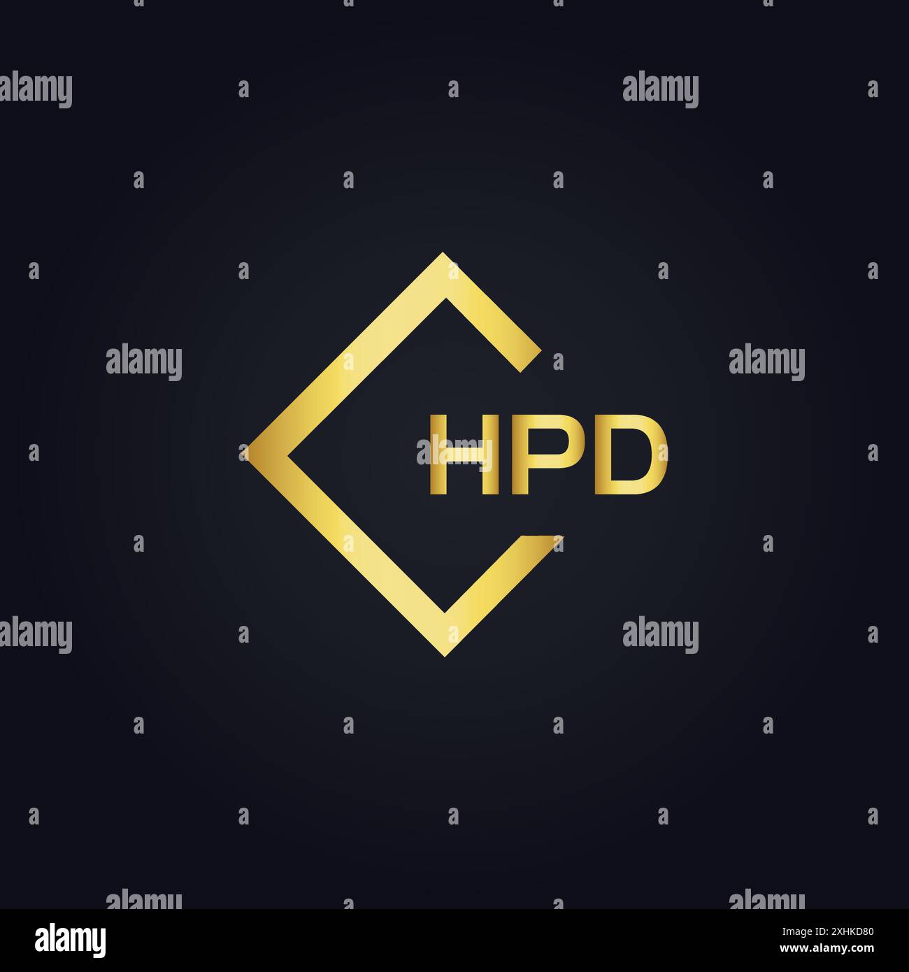 HPD logo. H P D design. White HPD letter. HPD, H P D letter logo design ...