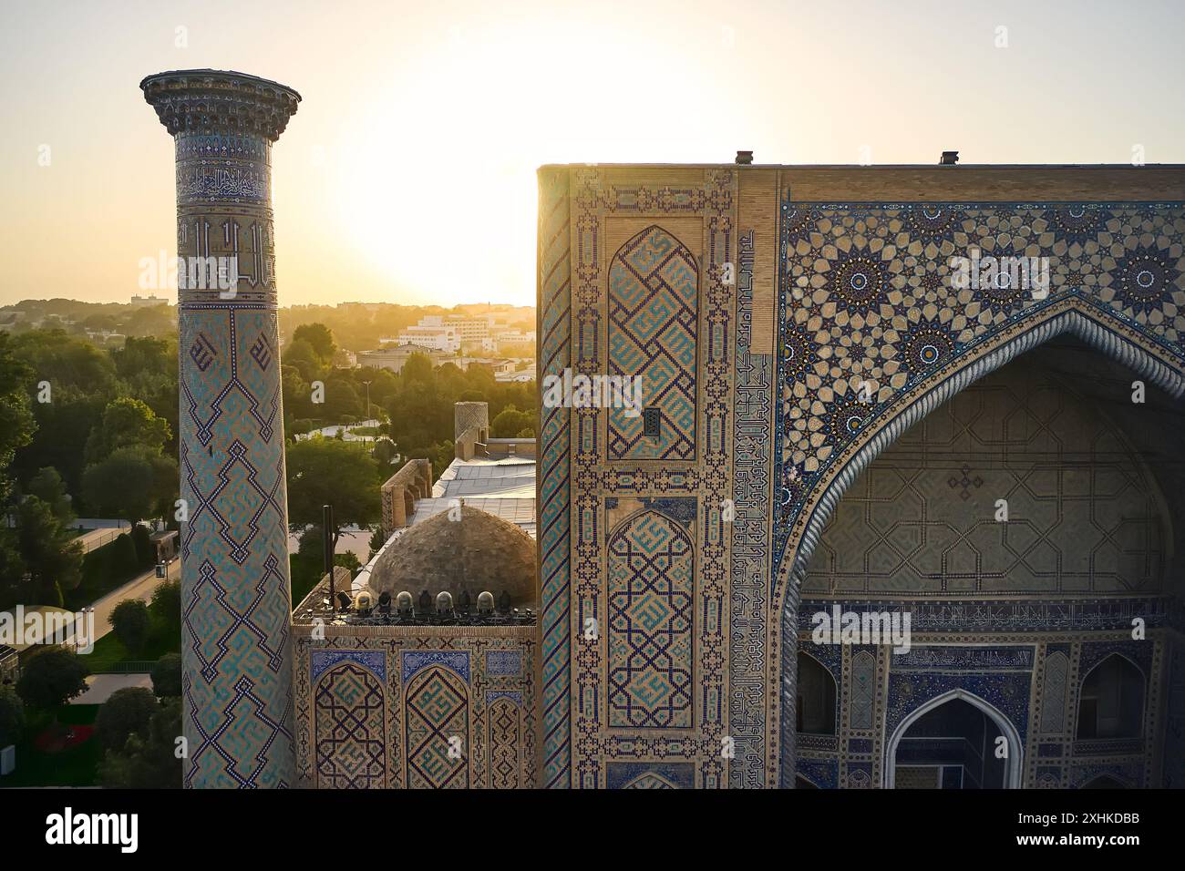 Samarkand uzbekistan aerial view registan hi-res stock photography and ...