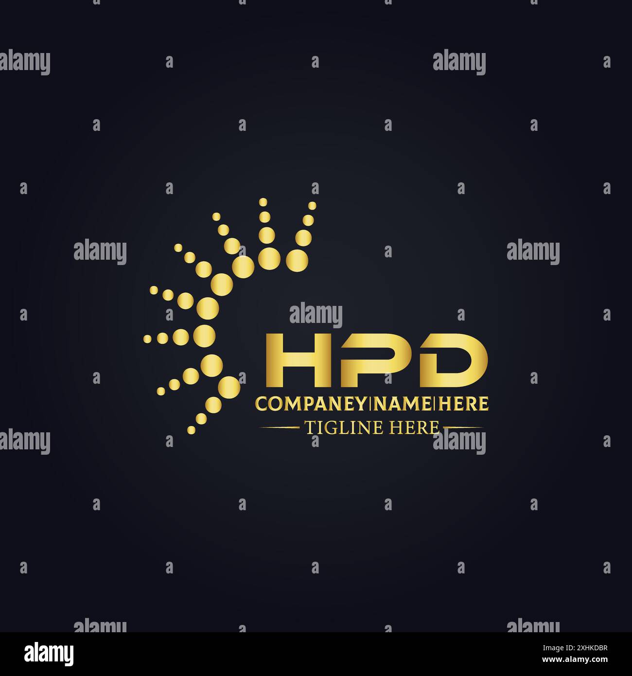 HPD logo. H P D design. White HPD letter. HPD, H P D letter logo design ...