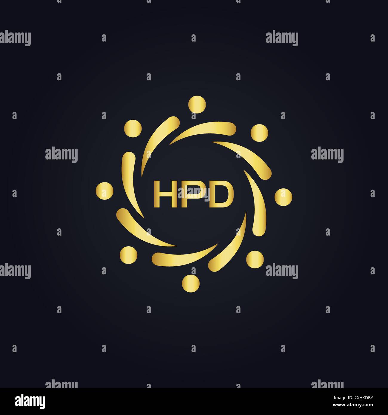 HPD logo. H P D design. White HPD letter. HPD, H P D letter logo design ...