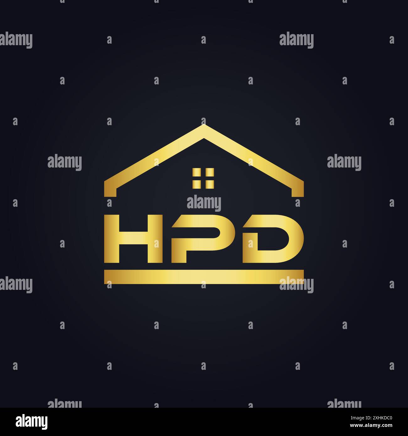 HPD logo. H P D design. White HPD letter. HPD, H P D letter logo design ...