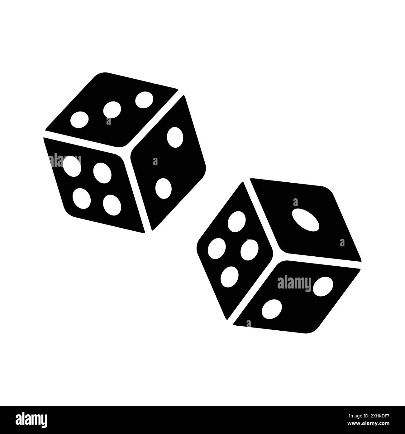 dice icon vector design template in white background Stock Vector Image ...