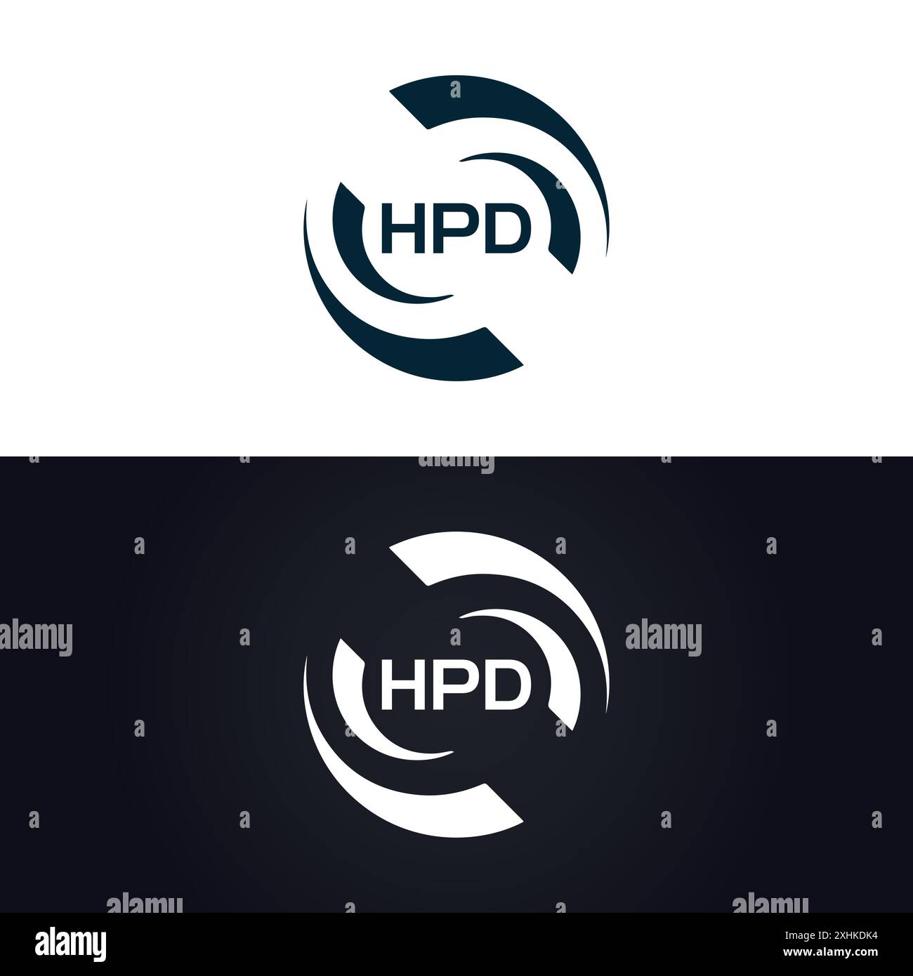 HPD logo. H P D design. White HPD letter. HPD, H P D letter logo design ...