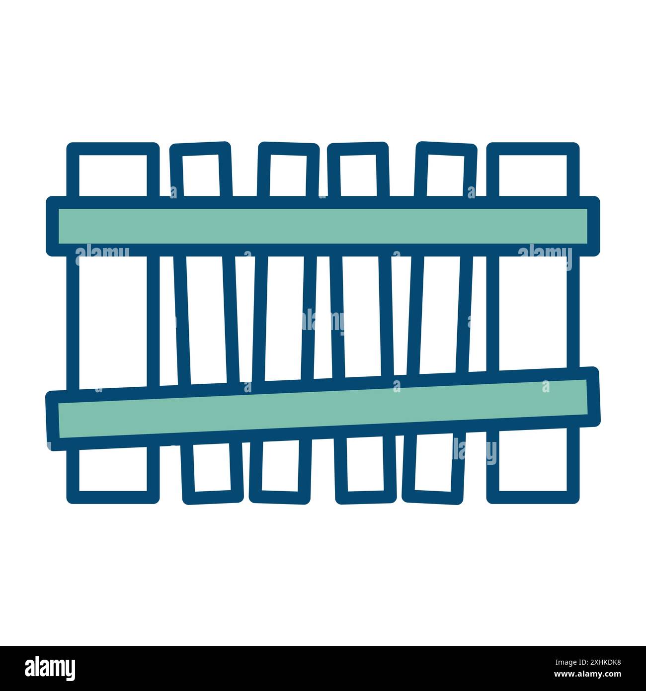 Border design brick wall fence Cut Out Stock Images & Pictures - Alamy