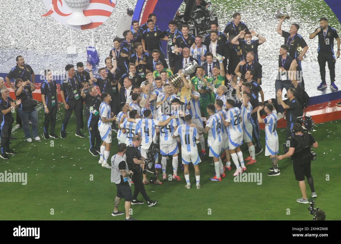 Miami, Florida, USA. 15th July, 2024. (SPO) Argentina Champion of Copa ...