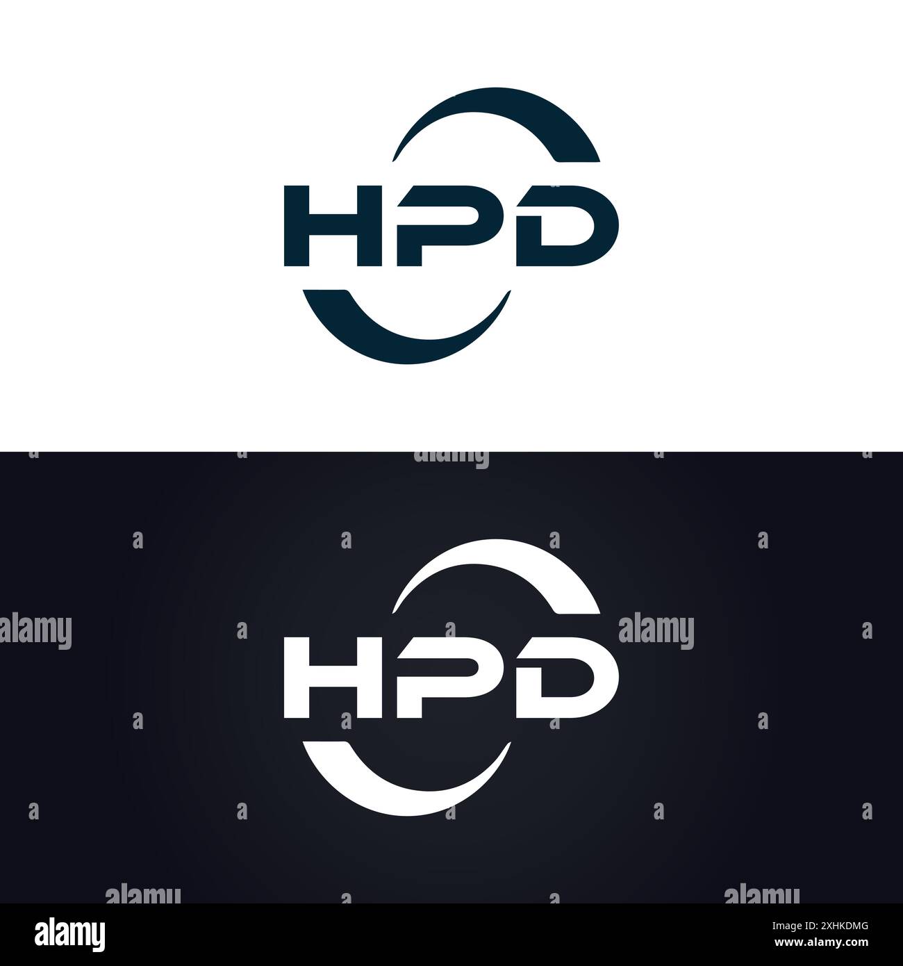 HPD logo. H P D design. White HPD letter. HPD, H P D letter logo design ...