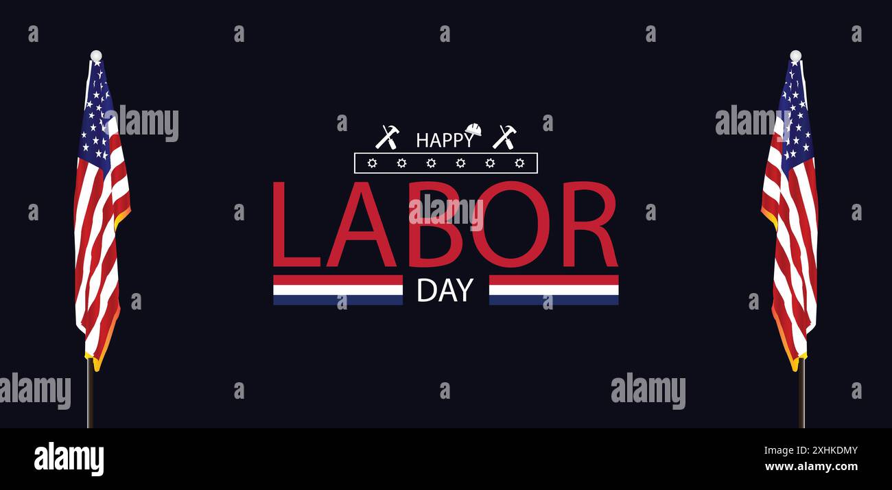 Celebrating Labor Day A Tribute to Hard Work and Dedication Stock ...
