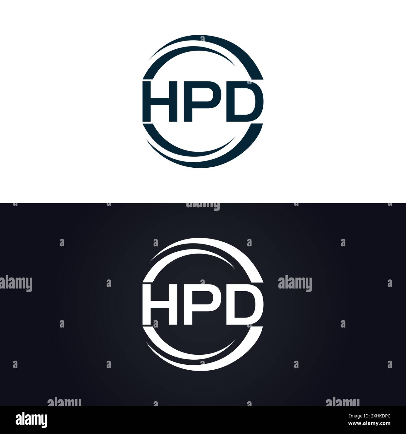 HPD logo. H P D design. White HPD letter. HPD, H P D letter logo design ...