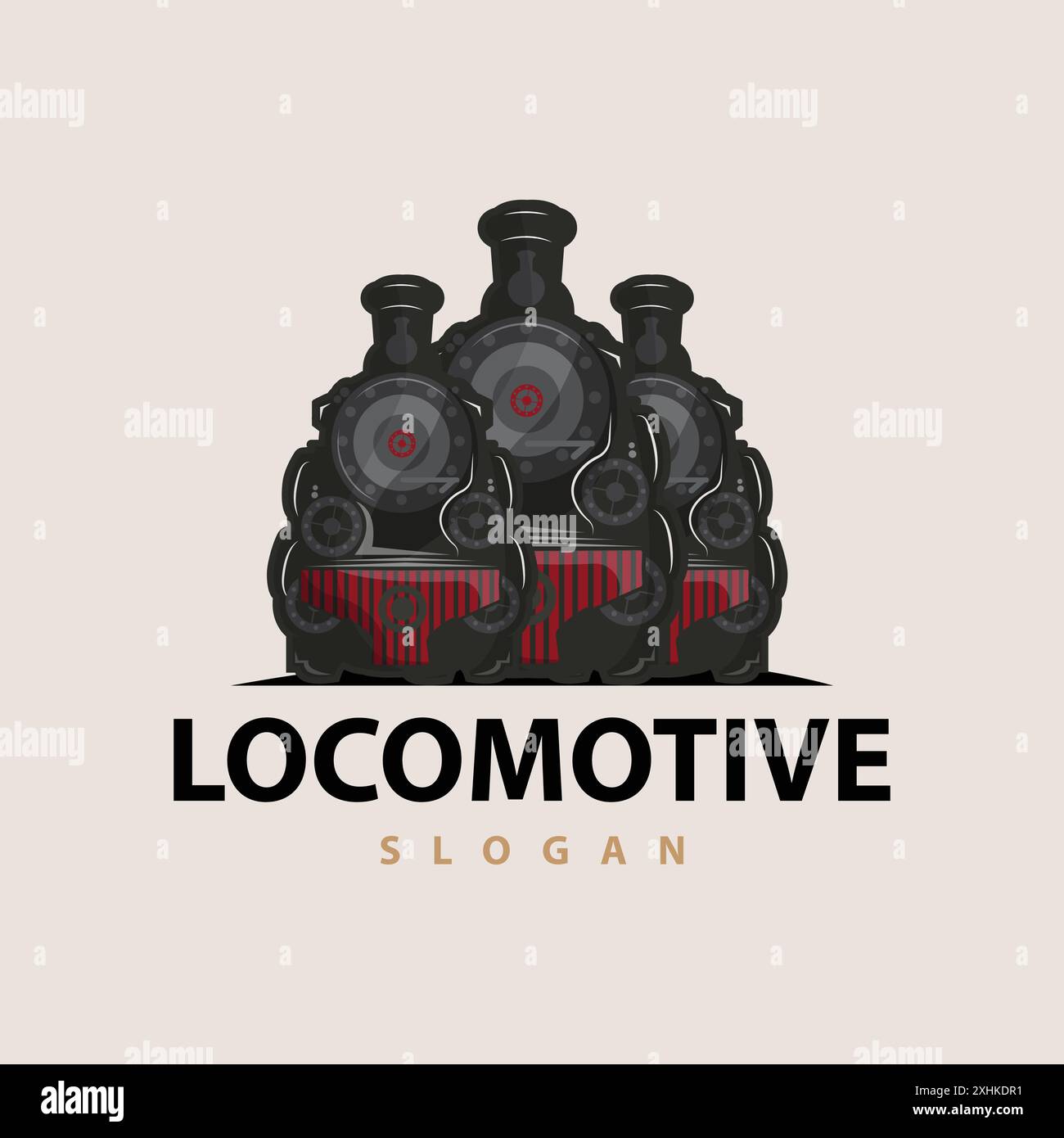 Steam train logo vector illustration old train silhouette vintage ...