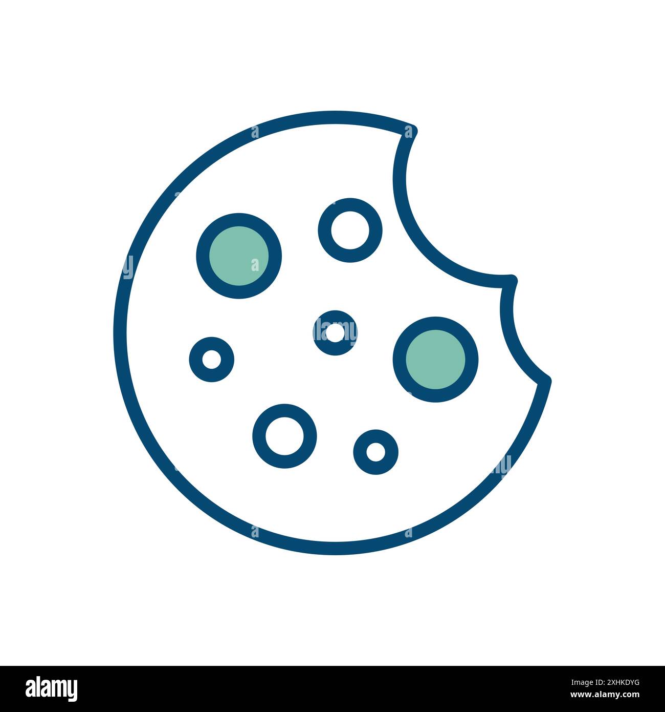 Cookie icon in flat Stock Vector Images - Alamy