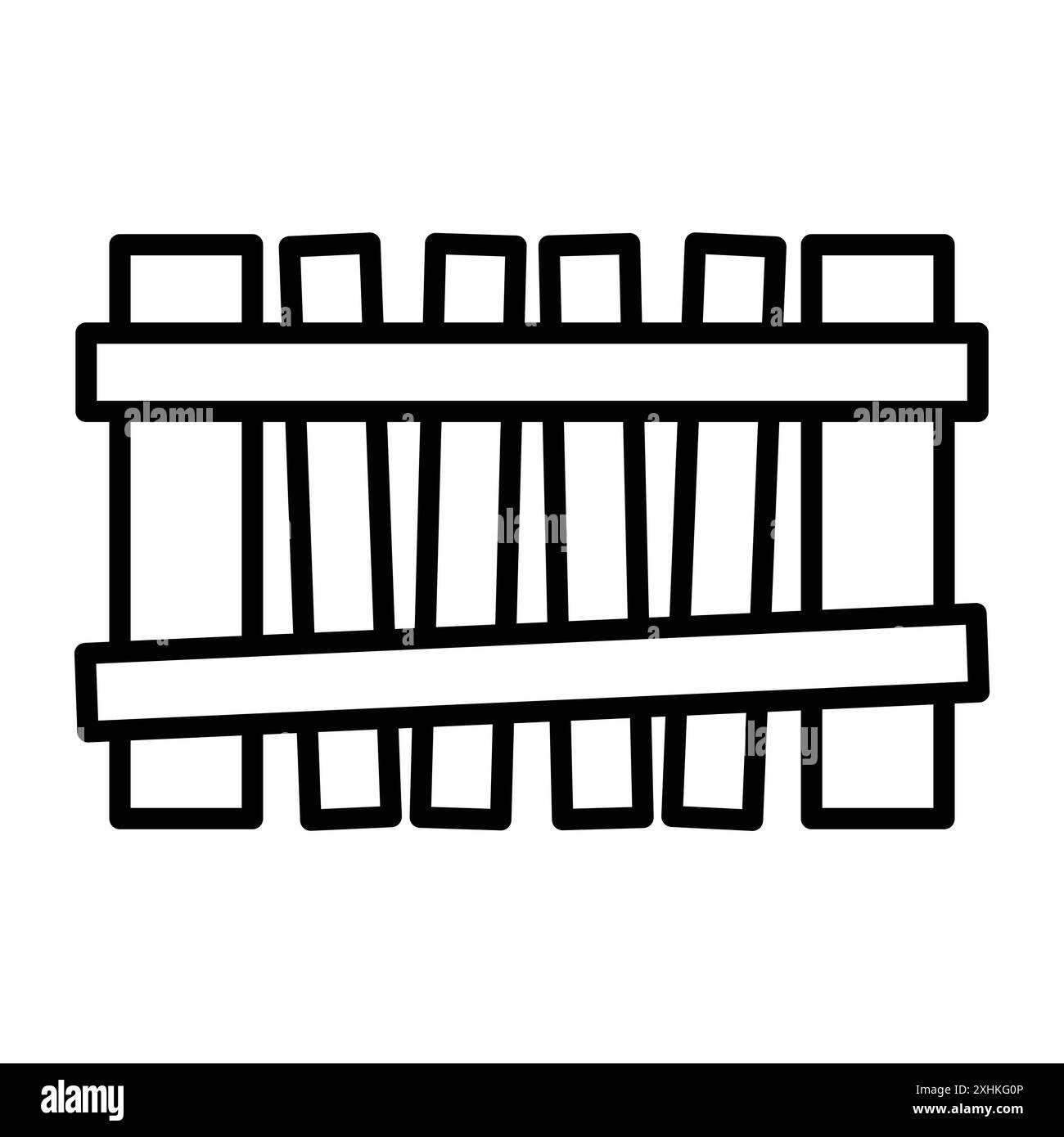 Border design brick wall fence Cut Out Stock Images & Pictures - Alamy