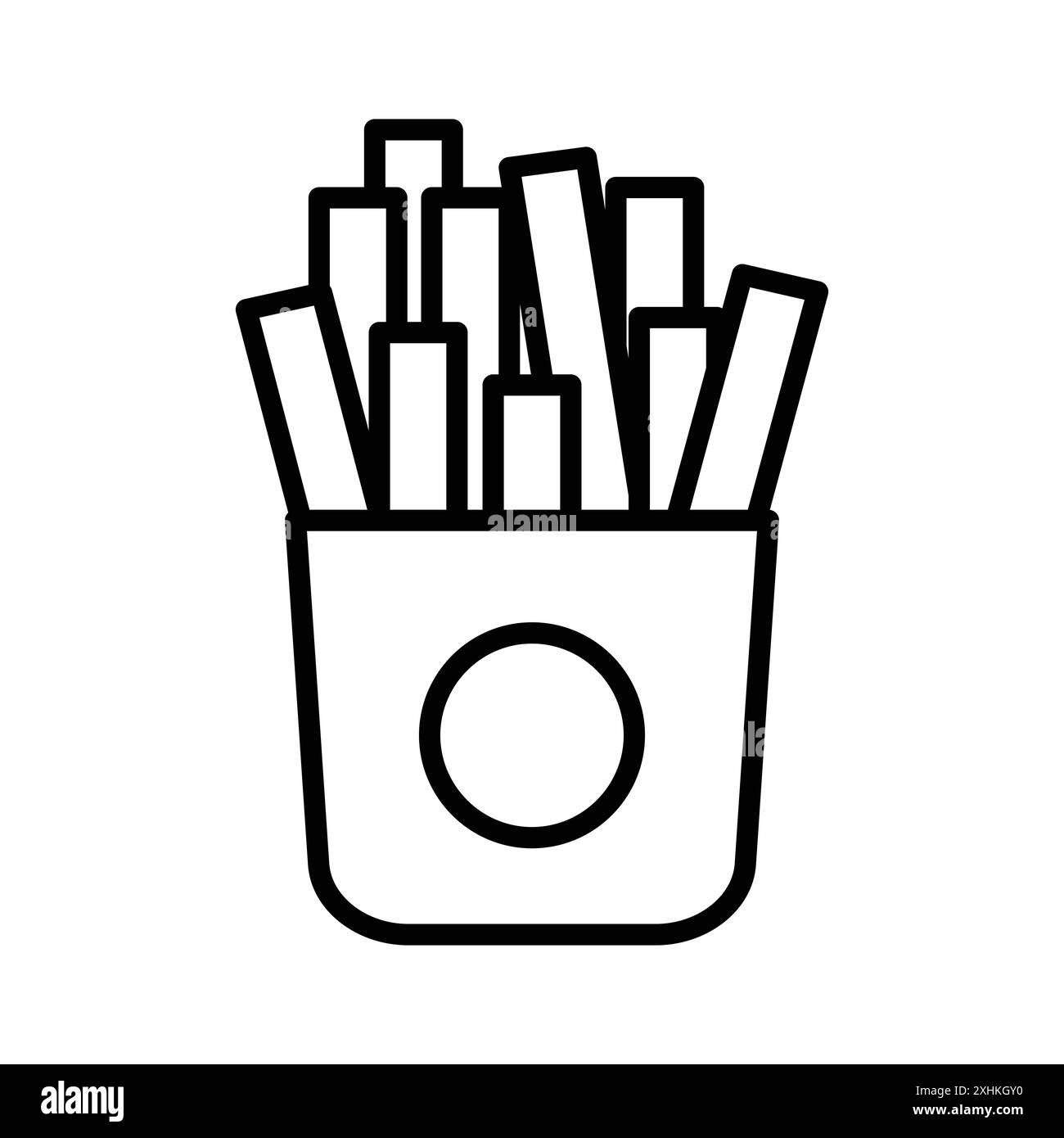 french fries icon vector design template in white background Stock ...