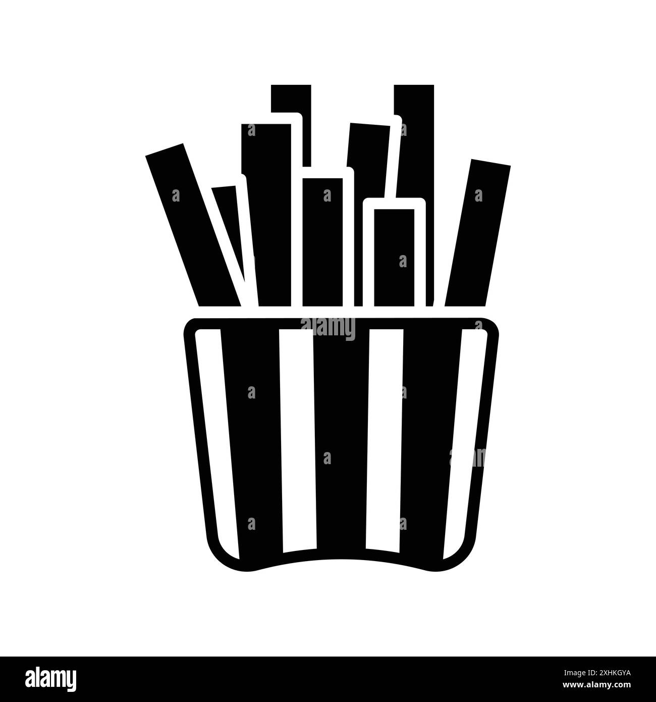 Fries background design Black and White Stock Photos & Images - Alamy