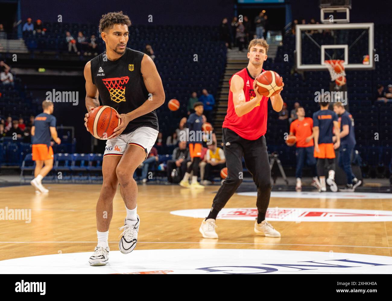 Franz Wagner (Deutschland, #9), Maodo Lo (Deutschland, #4) beim ...
