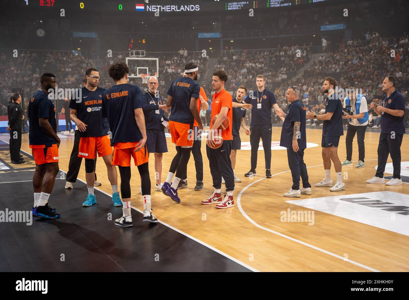 Nationalmannschaft Niederlande beim Basketball Herren Laenderspiel 2024 ...