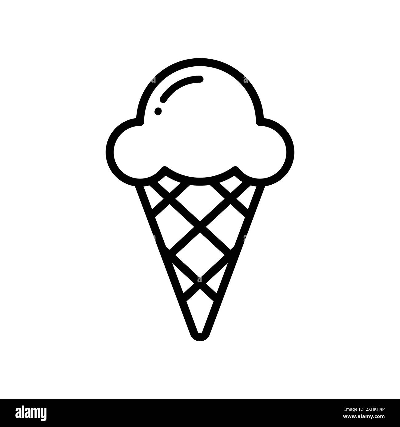 Strawberry ice cream chocolate Black and White Stock Photos & Images ...