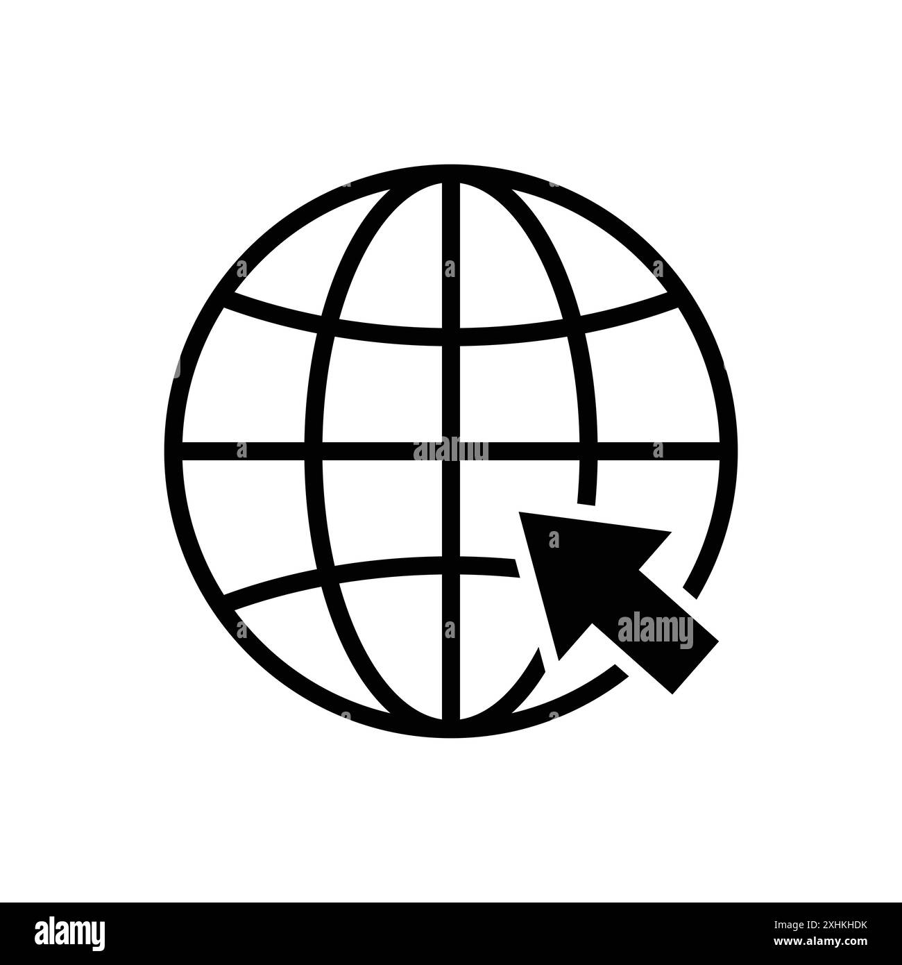 Internet website globe map Black and White Stock Photos & Images - Alamy