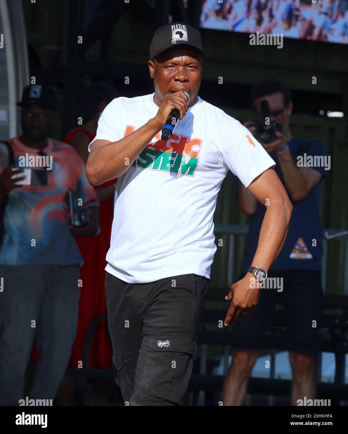 New York City, United States. 14th July, 2024. Music band Magic System ...