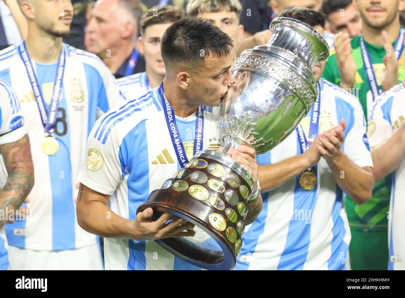 Miami, United States. 15th July, 2024. Lautaro Martinez of Argentina ...