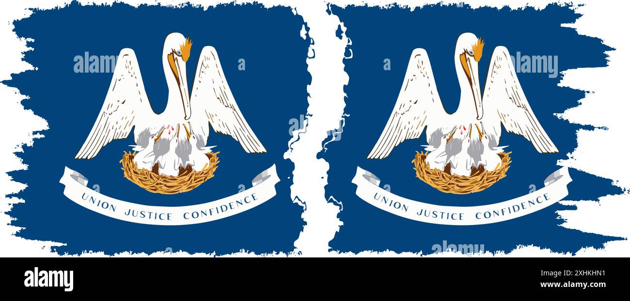 Louisiana State Flag Coloring Page