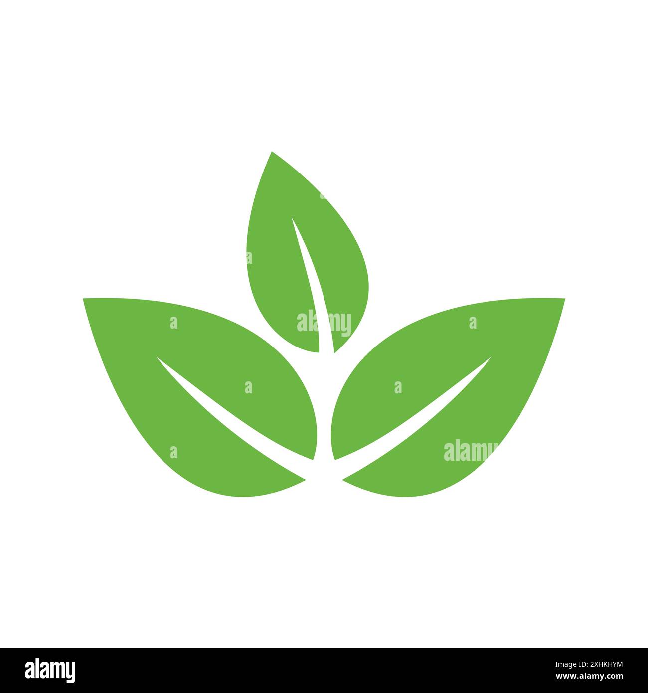 leaf icon vector design template in white background Stock Vector Image ...