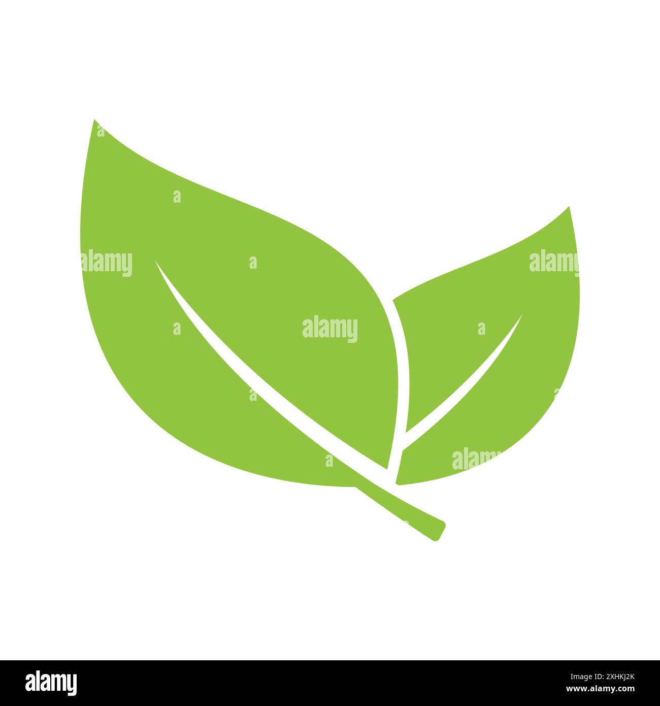 leaf icon vector design template in white background Stock Vector Image ...