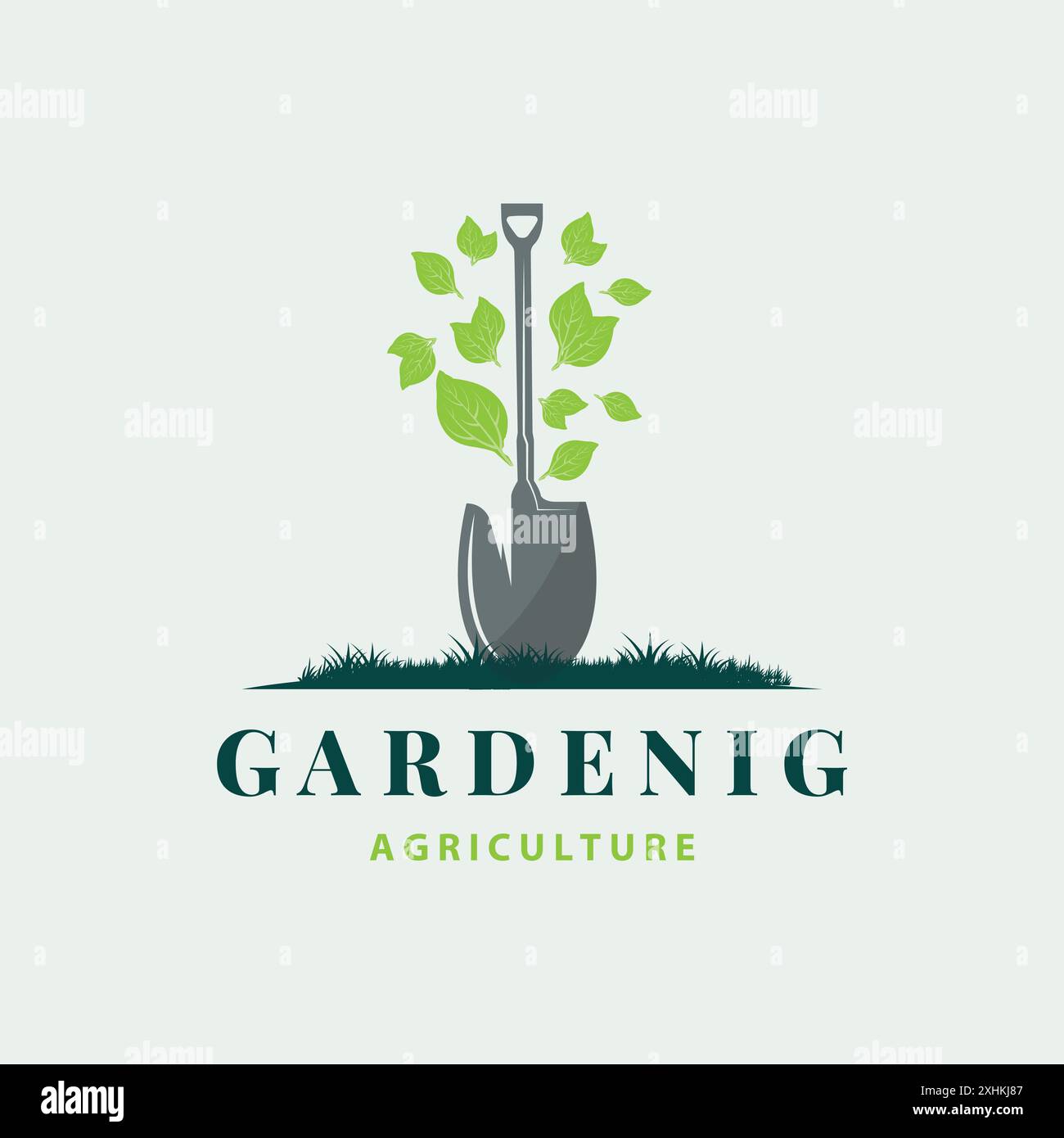 Garden logo inspirational design for simple vintage style plantation ...