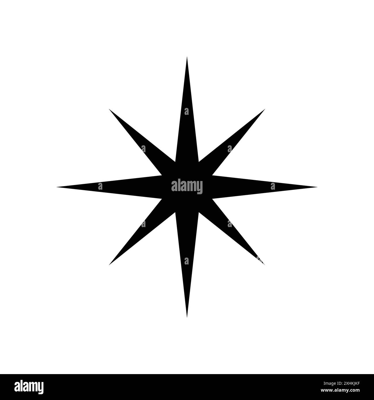 north star icon vector design template in white background Stock Vector ...