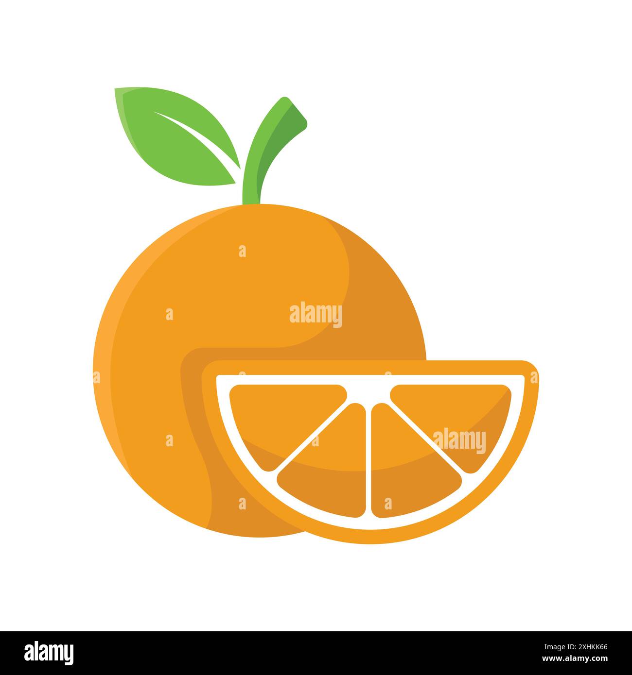 orange fruit icon vector design template in white background Stock ...
