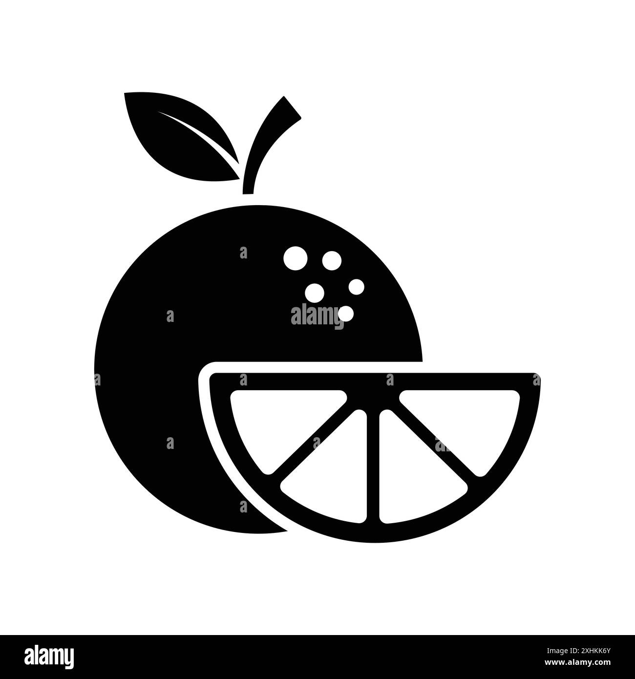 orange fruit icon vector design template in white background Stock ...
