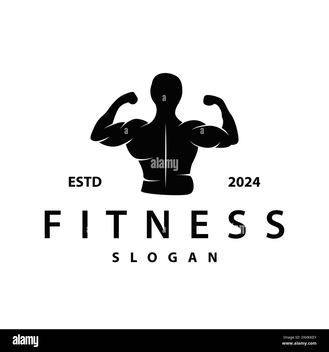 Bodybuilder logo hi-res stock photography and images - Alamy