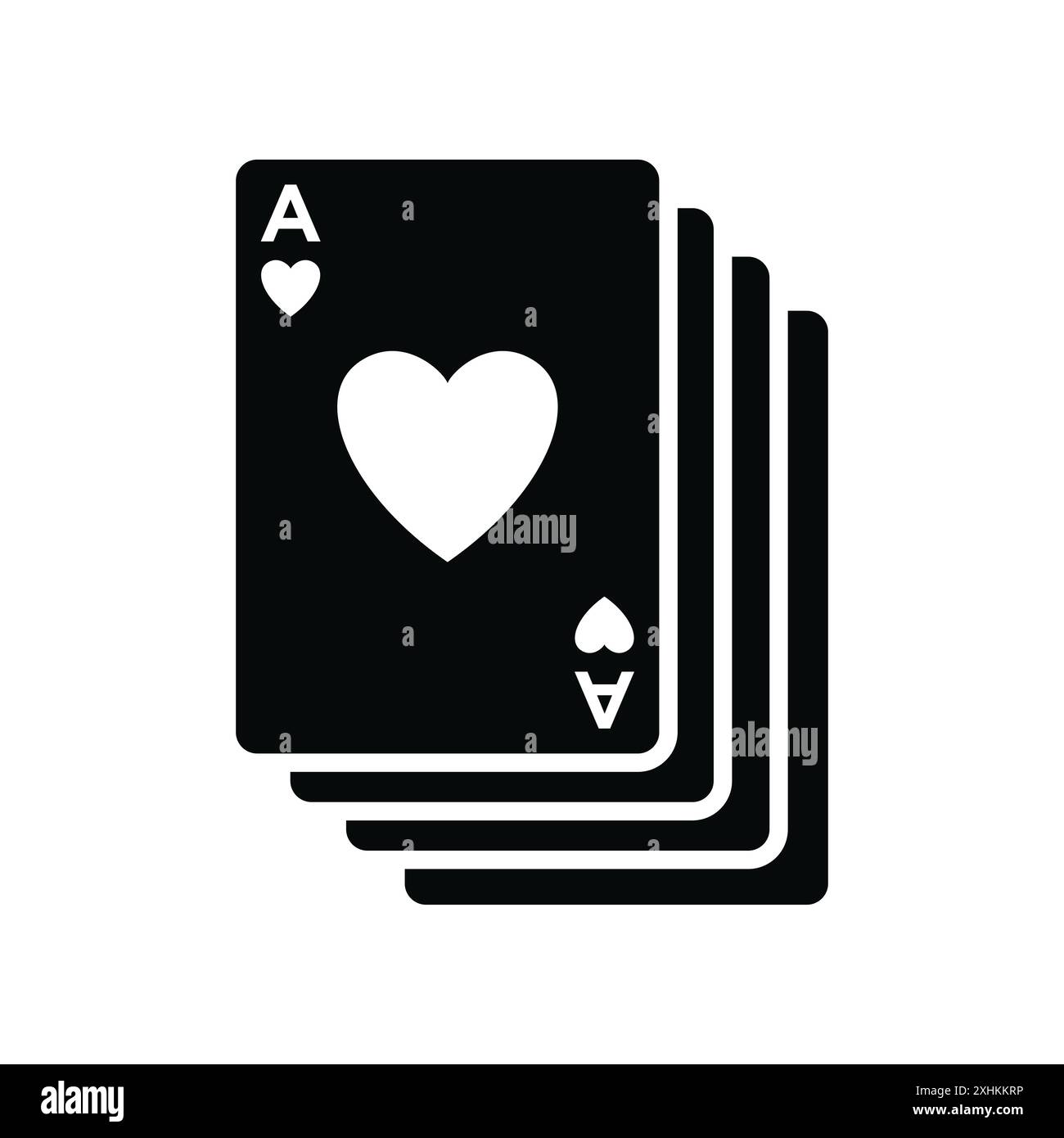 poker card icon vector design template in white background Stock Vector ...