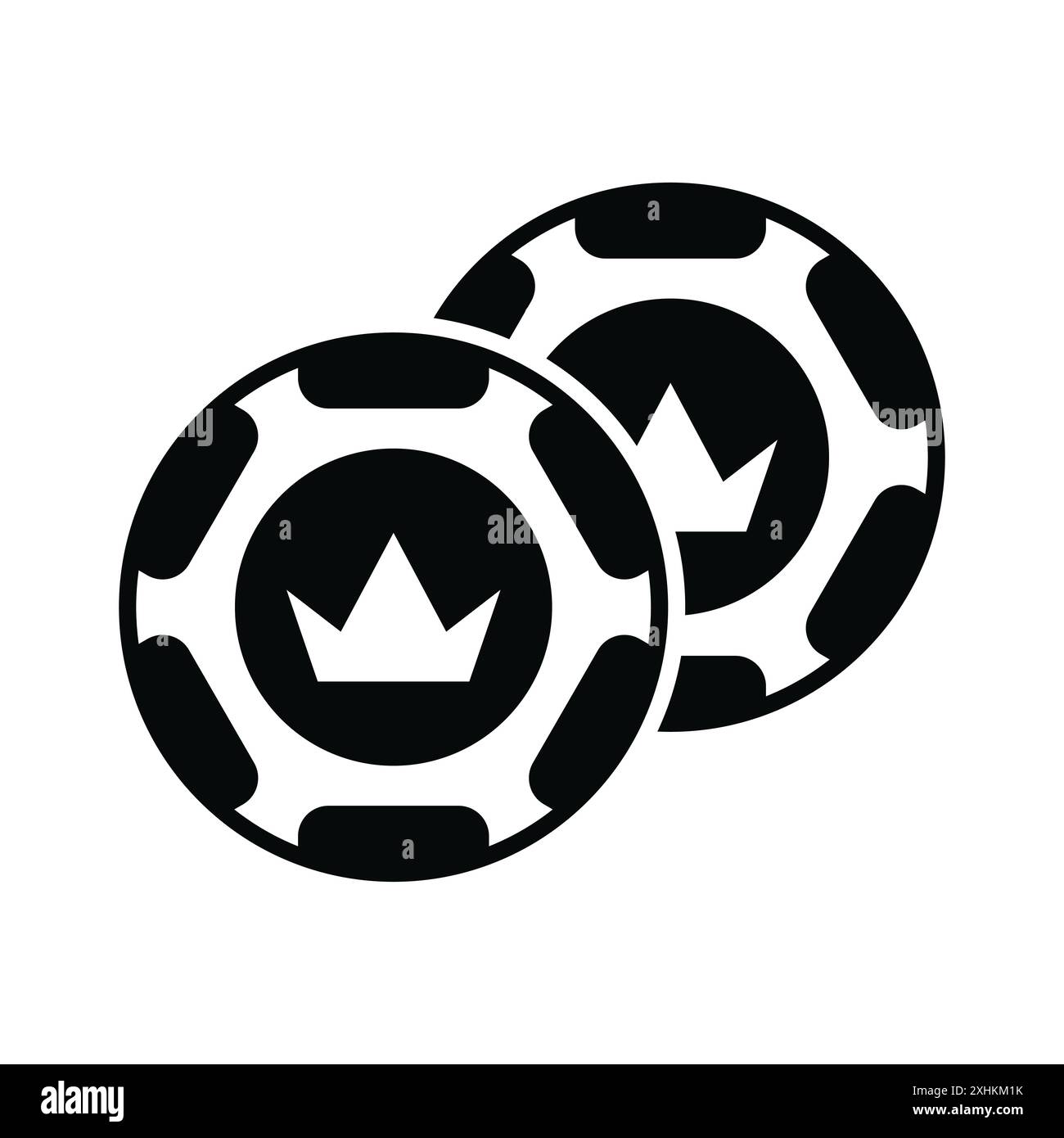 poker chip icon vector design template in white background Stock Vector ...