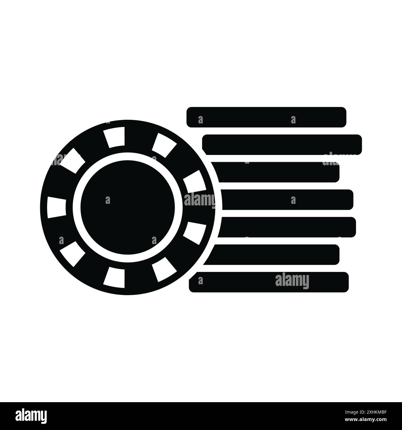 Poker chip icon hi-res stock photography and images - Alamy