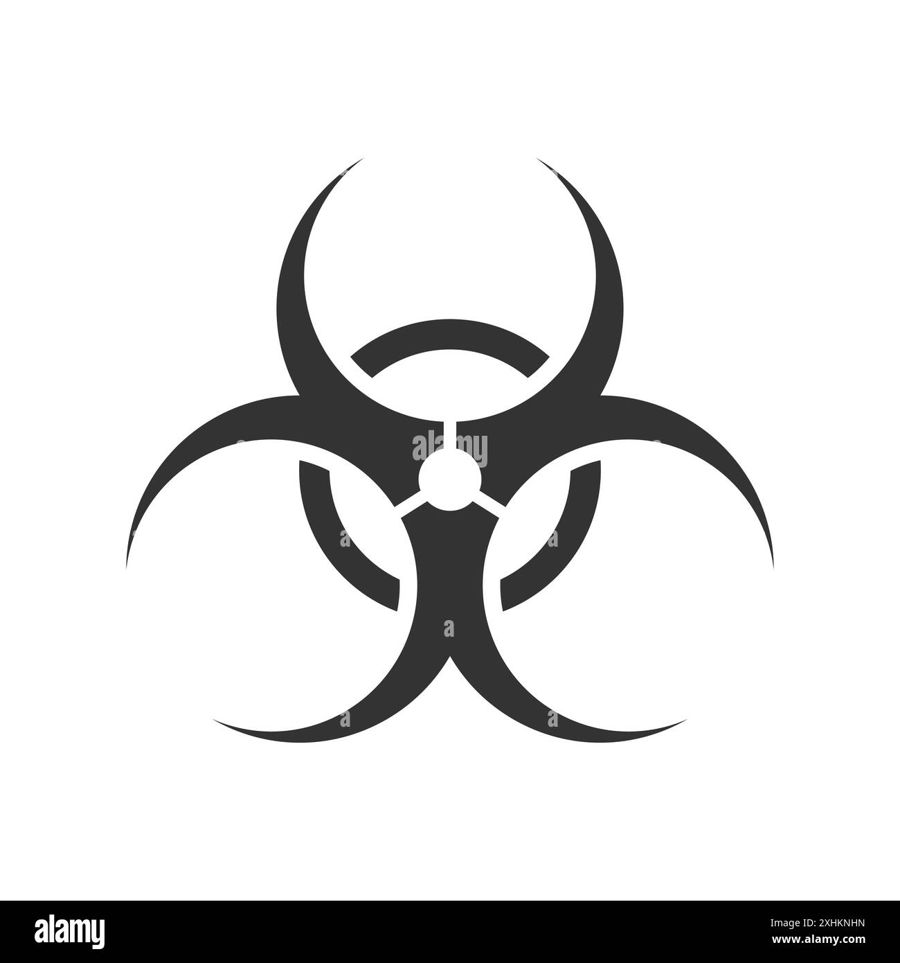 radiation - nuclear warning sign icon vector design template in white ...