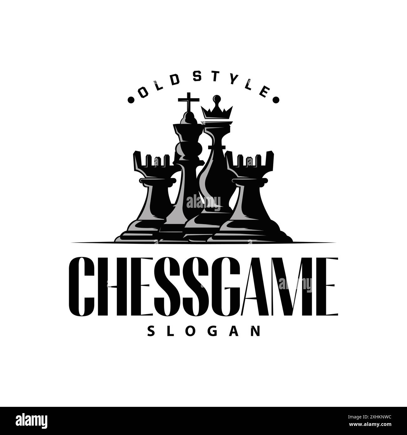 King and queen retro chess background Stock Vector Images - Alamy