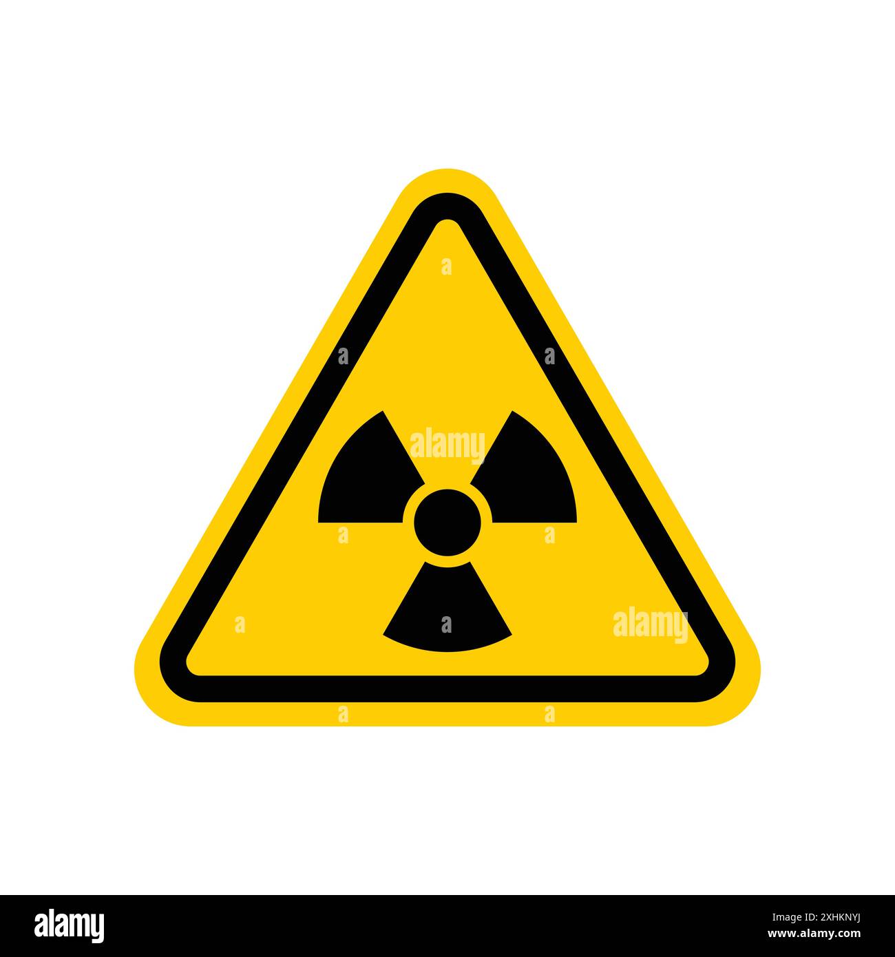 radiation - nuclear warning sign icon vector design template in white ...