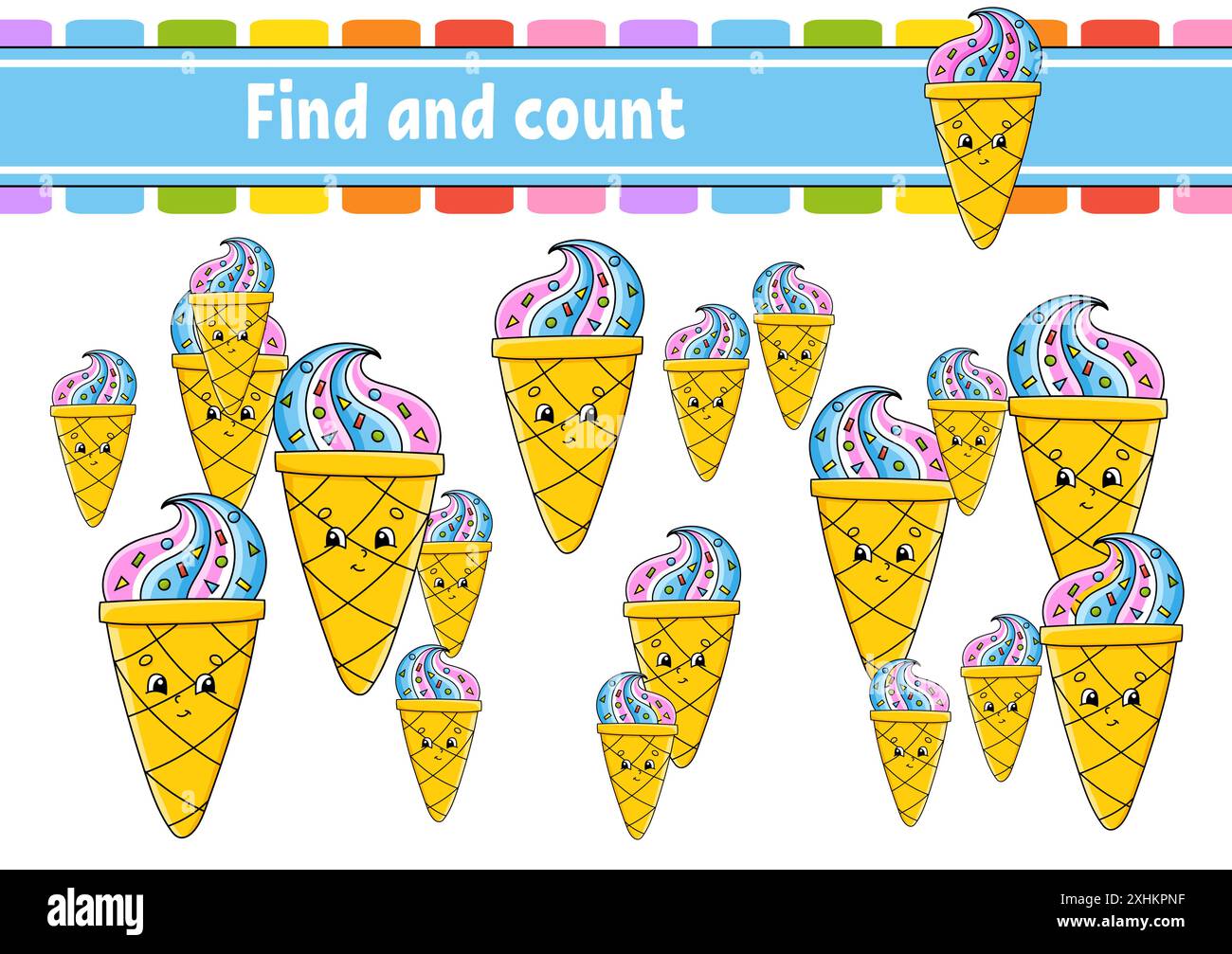 Find and count. Education developing worksheet. Activity page. Puzzle ...