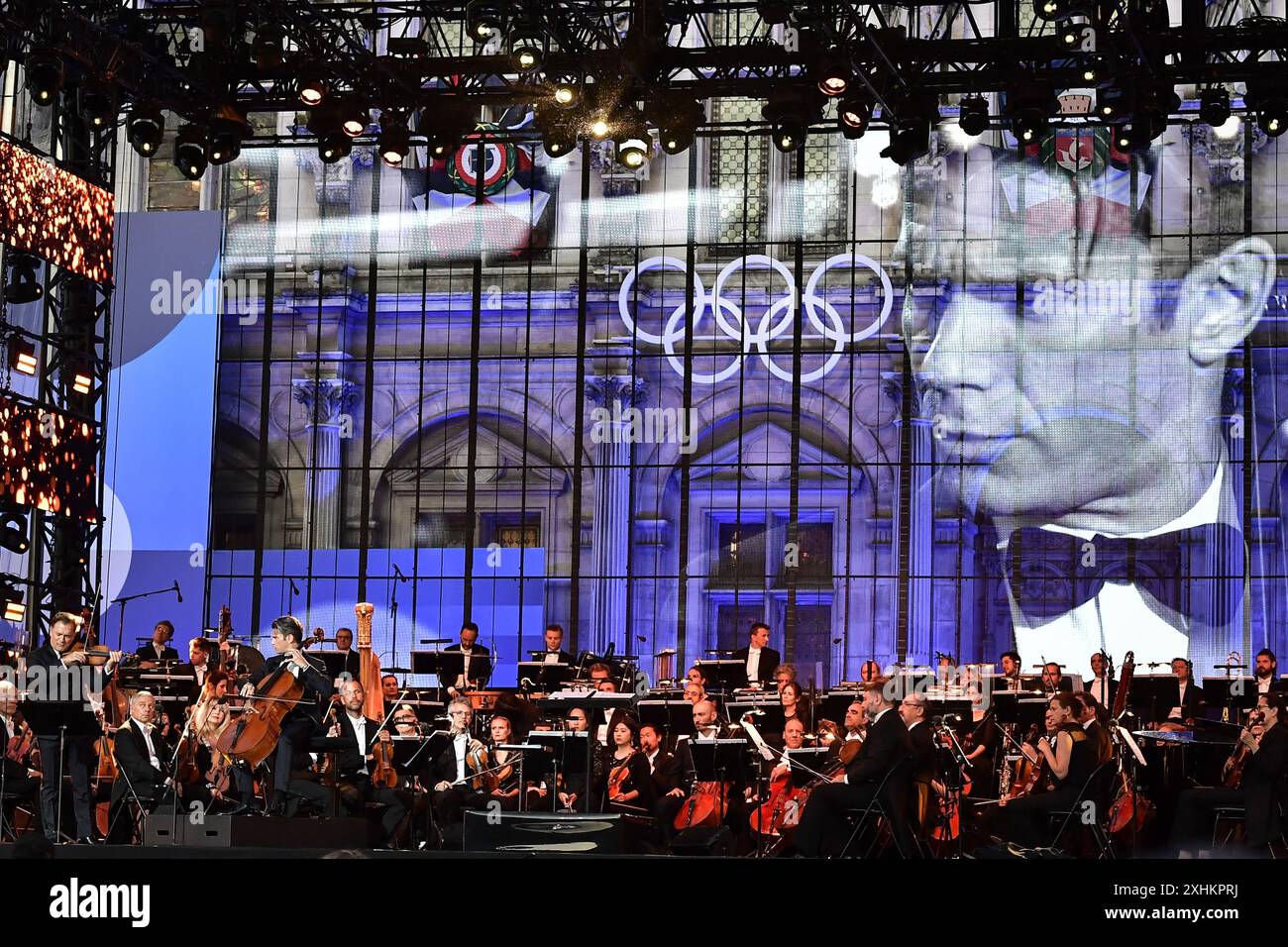Paris, France. 14th July, 2024. French violinist Renaud Capucon ...